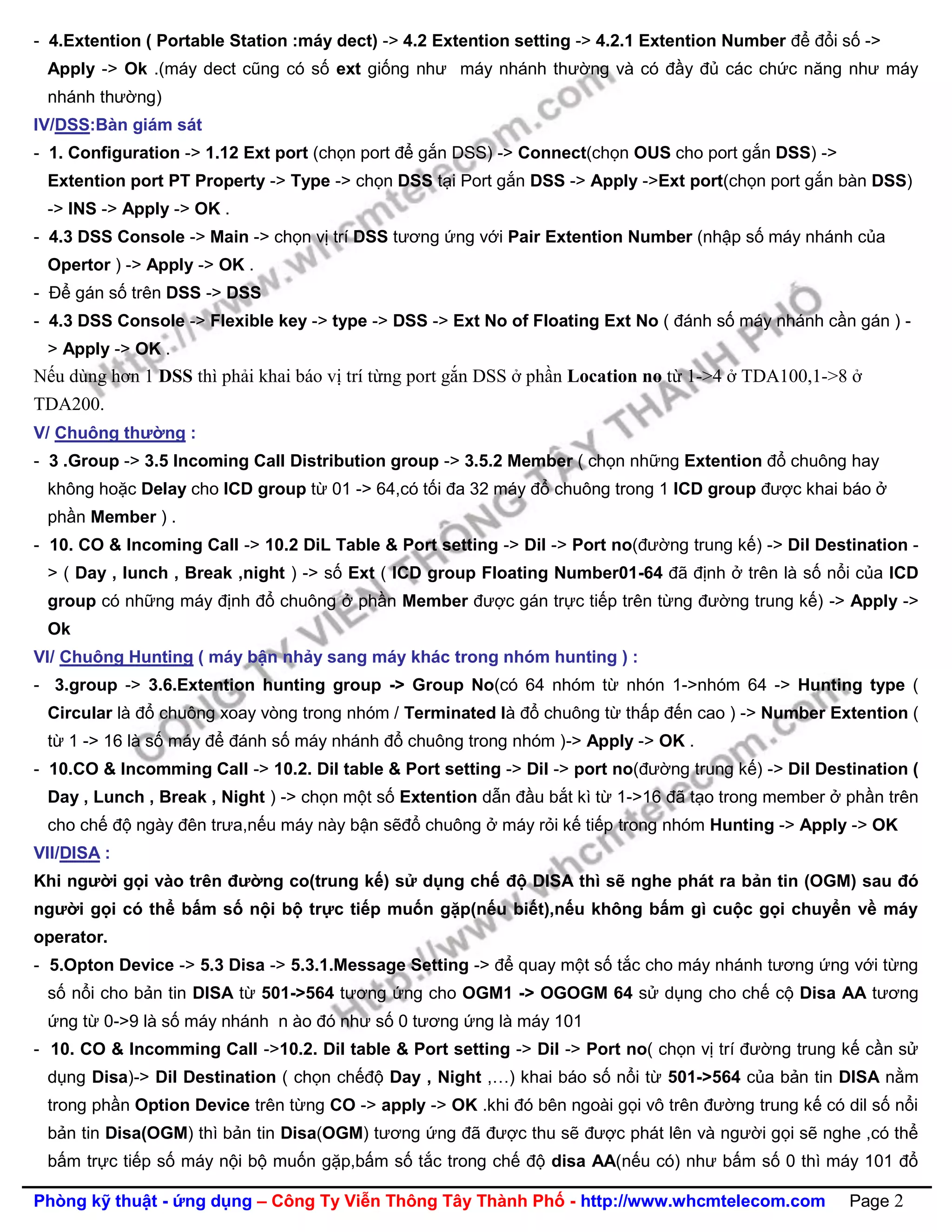 Huong dan lap trinh tong dai panasonic kx ns300 bang pc | PDF