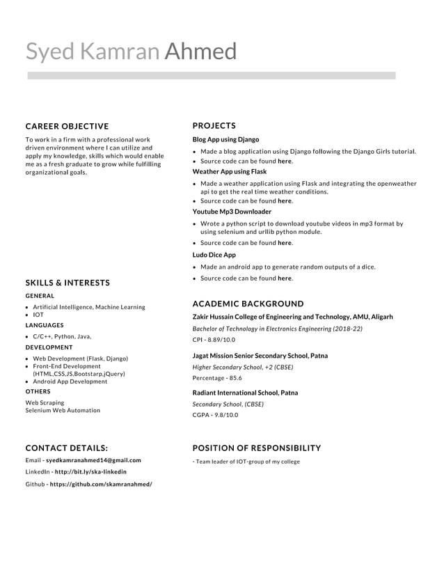 Resume | PDF