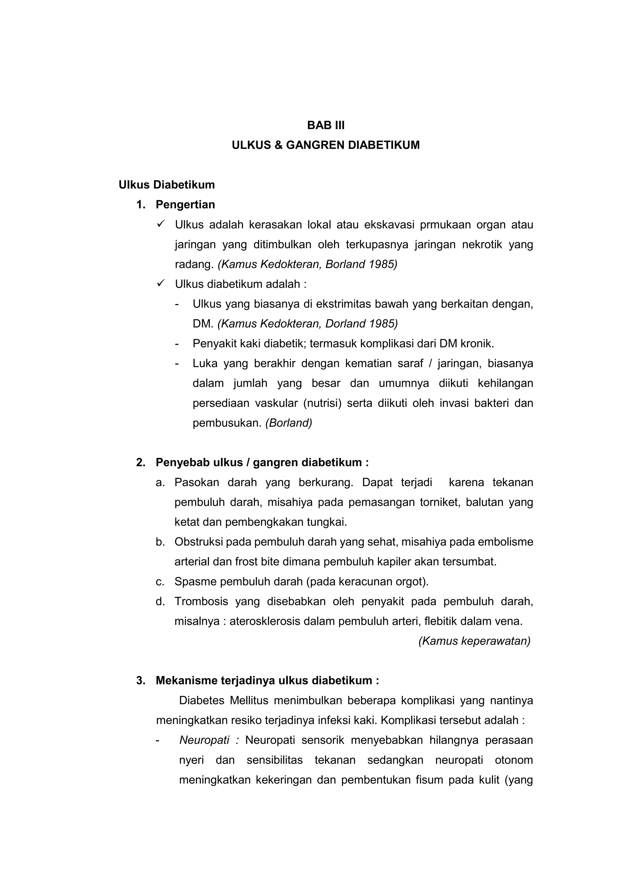 Ulkus & gangren diabetikum | PDF