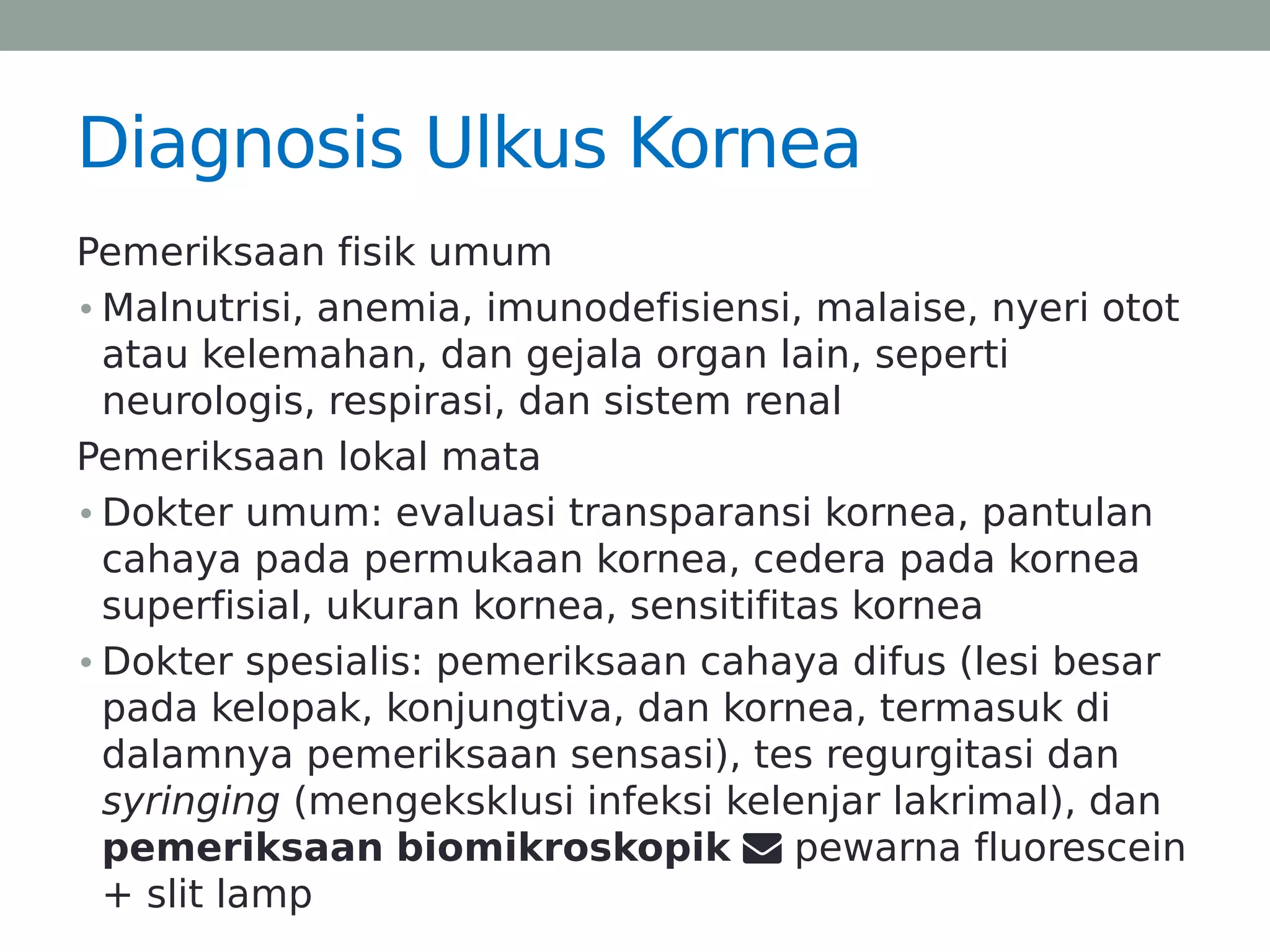 Ulkus kornea | PDF