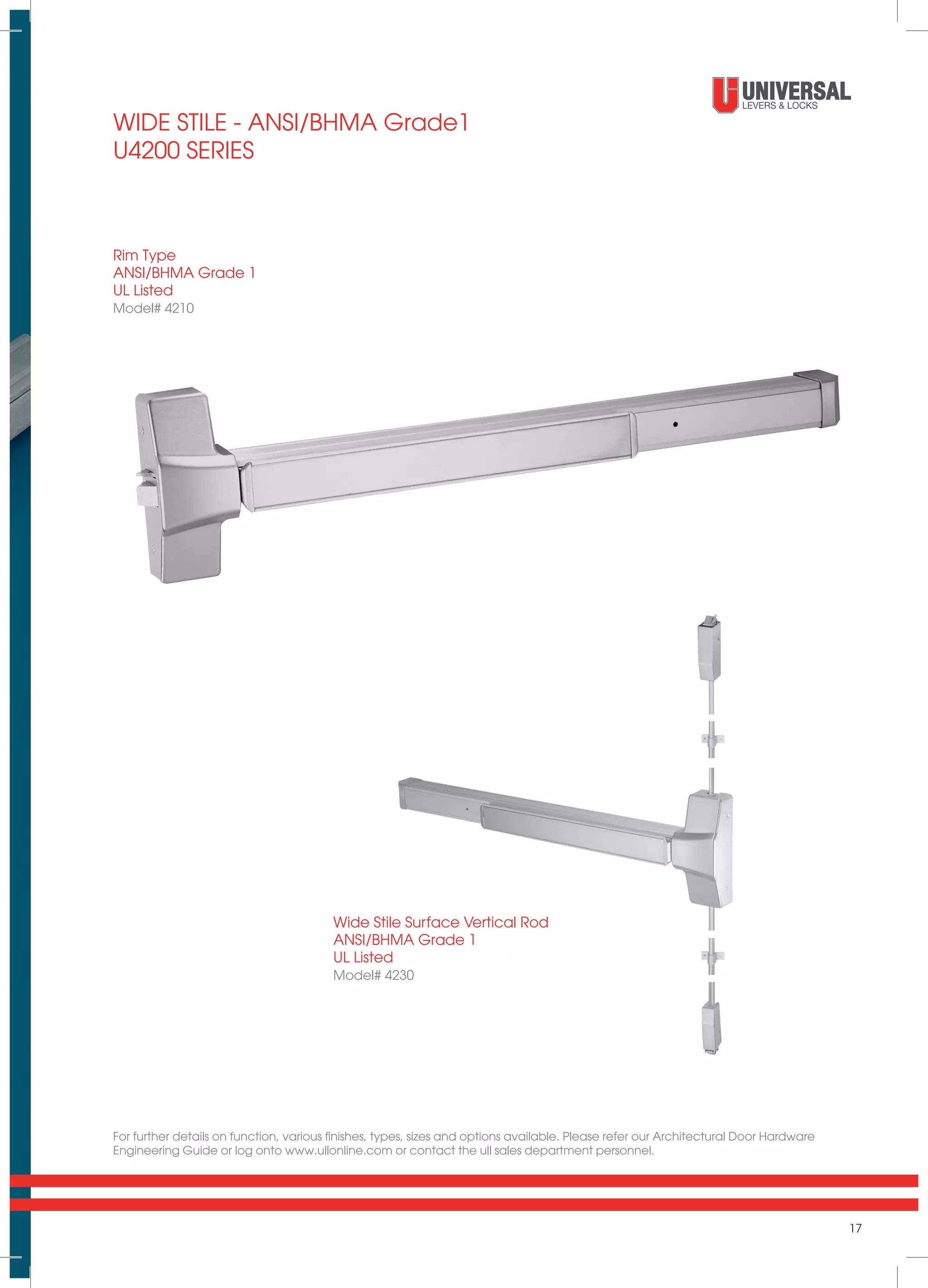 Universal Levers and Locks - Brochure | PDF