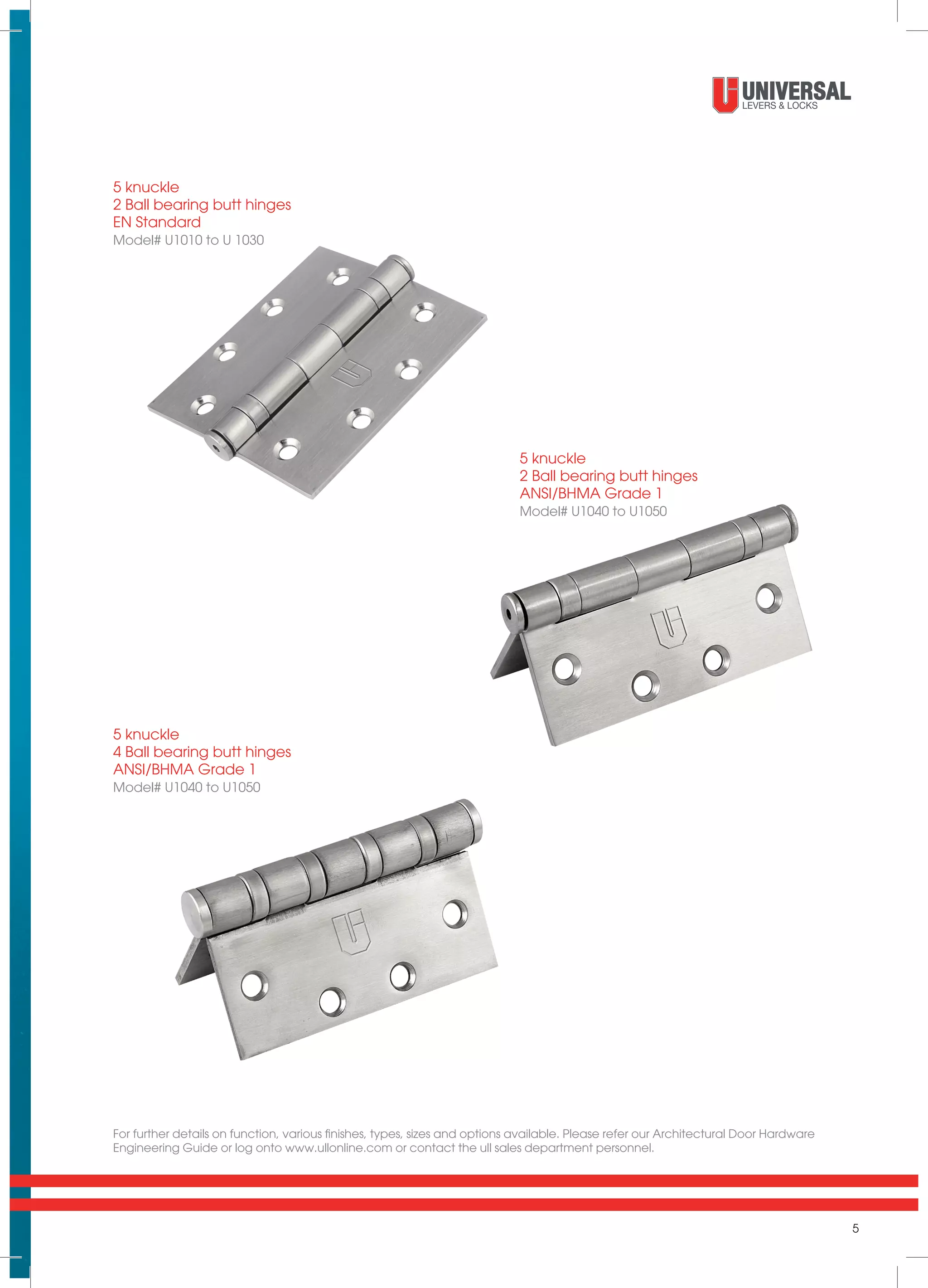 Universal Levers and Locks - Brochure | PDF