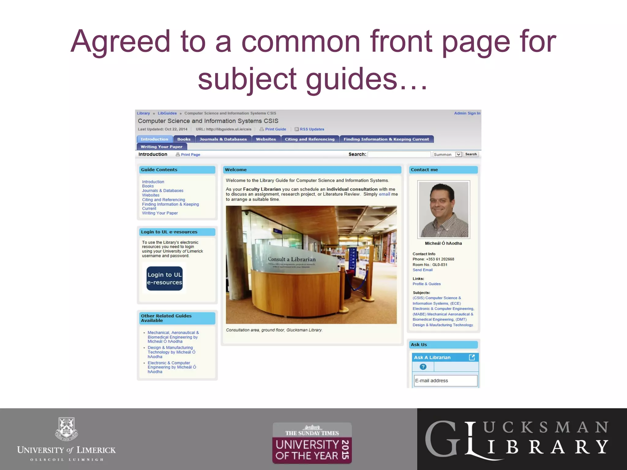 UL LibGuides | PPT | Databases | Computer Software and Applications