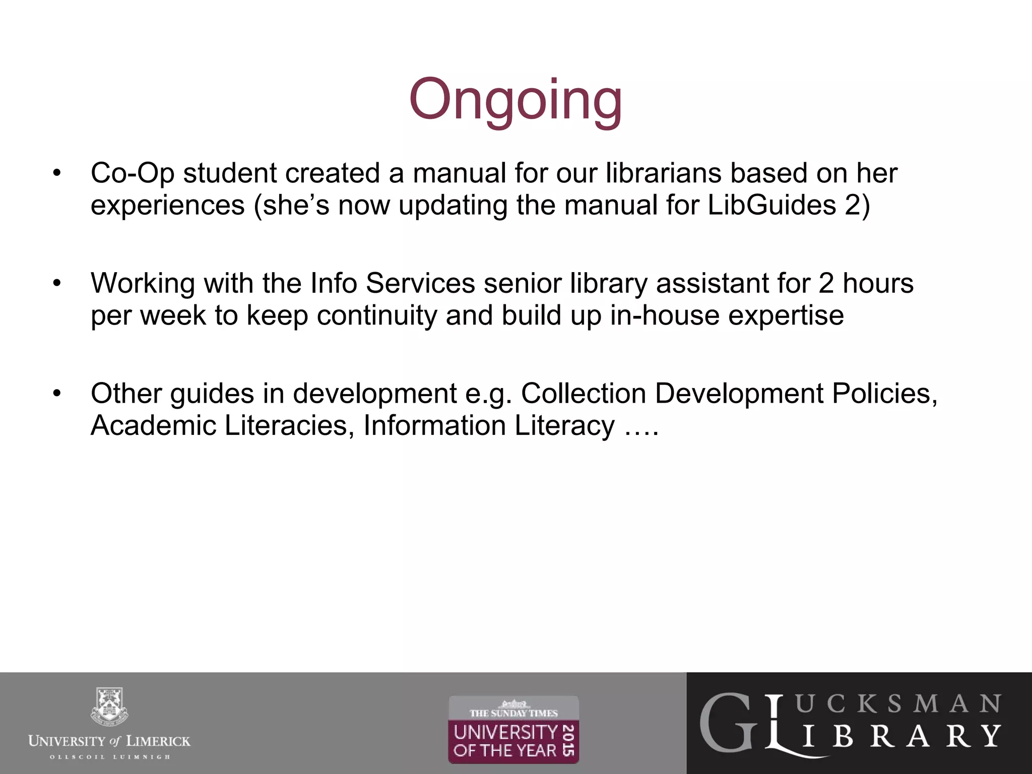 UL LibGuides | PPT | Databases | Computer Software and Applications
