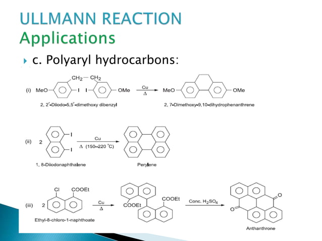 Ullmann reaction | PPTX | Chemistry | Science