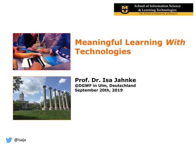 Active-Meaningful Learning with Technologies | PPT
