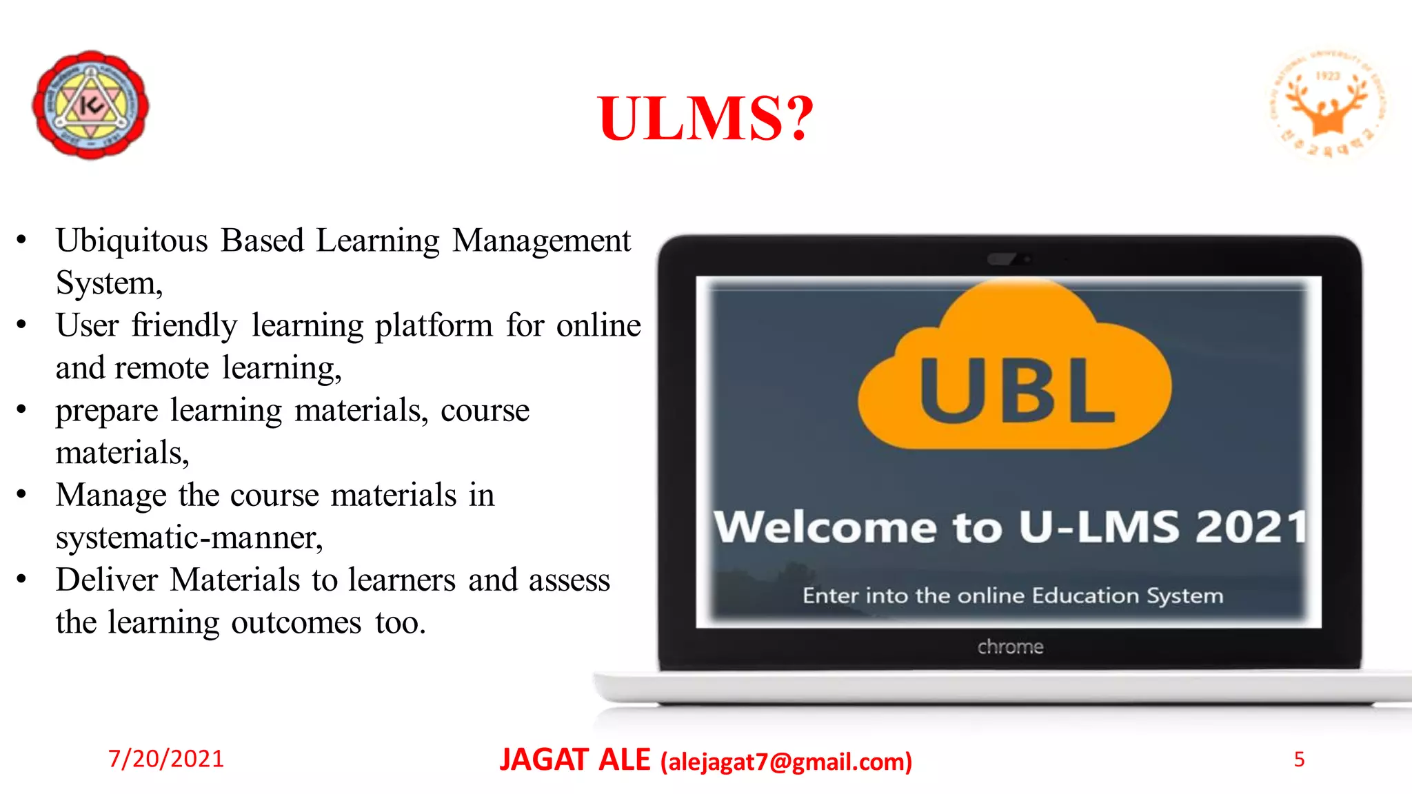 Ubiquitous Based Learning Management System- Participant -paced Learning | PPT