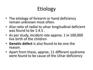 Ulnar Deficiency and Management.pptx