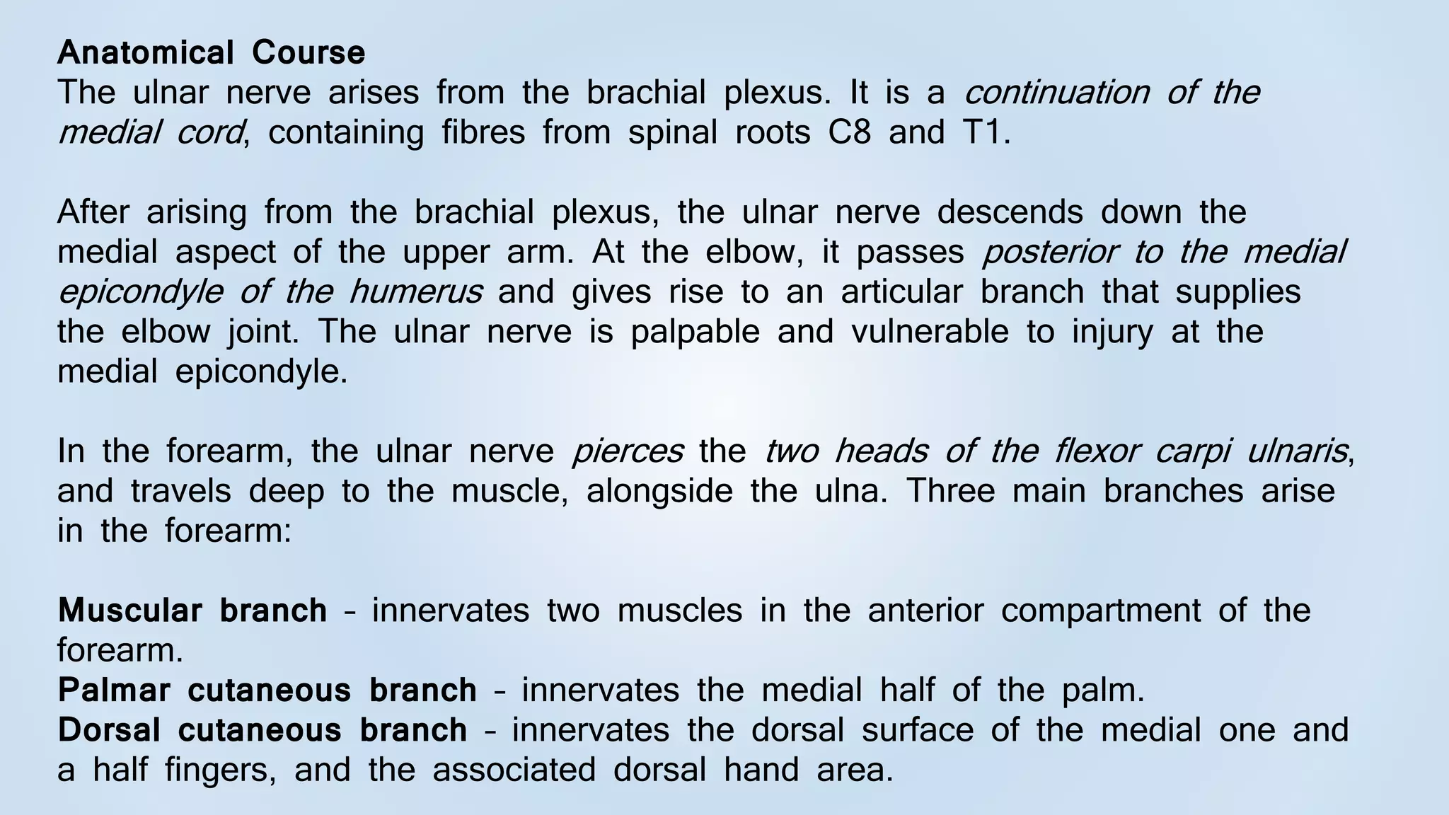 Ulnar nerve | PPTX