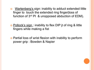 Ulnar nerve seminar | PPT