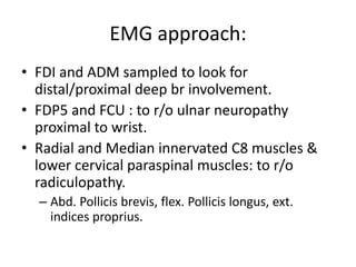 Ulnar neuropathy at wrist- Electrophysiological approache | PPTX ...