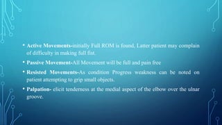 Ulnar Tunnel Syndrome (Cubital Tunnel Syndrome).pptx