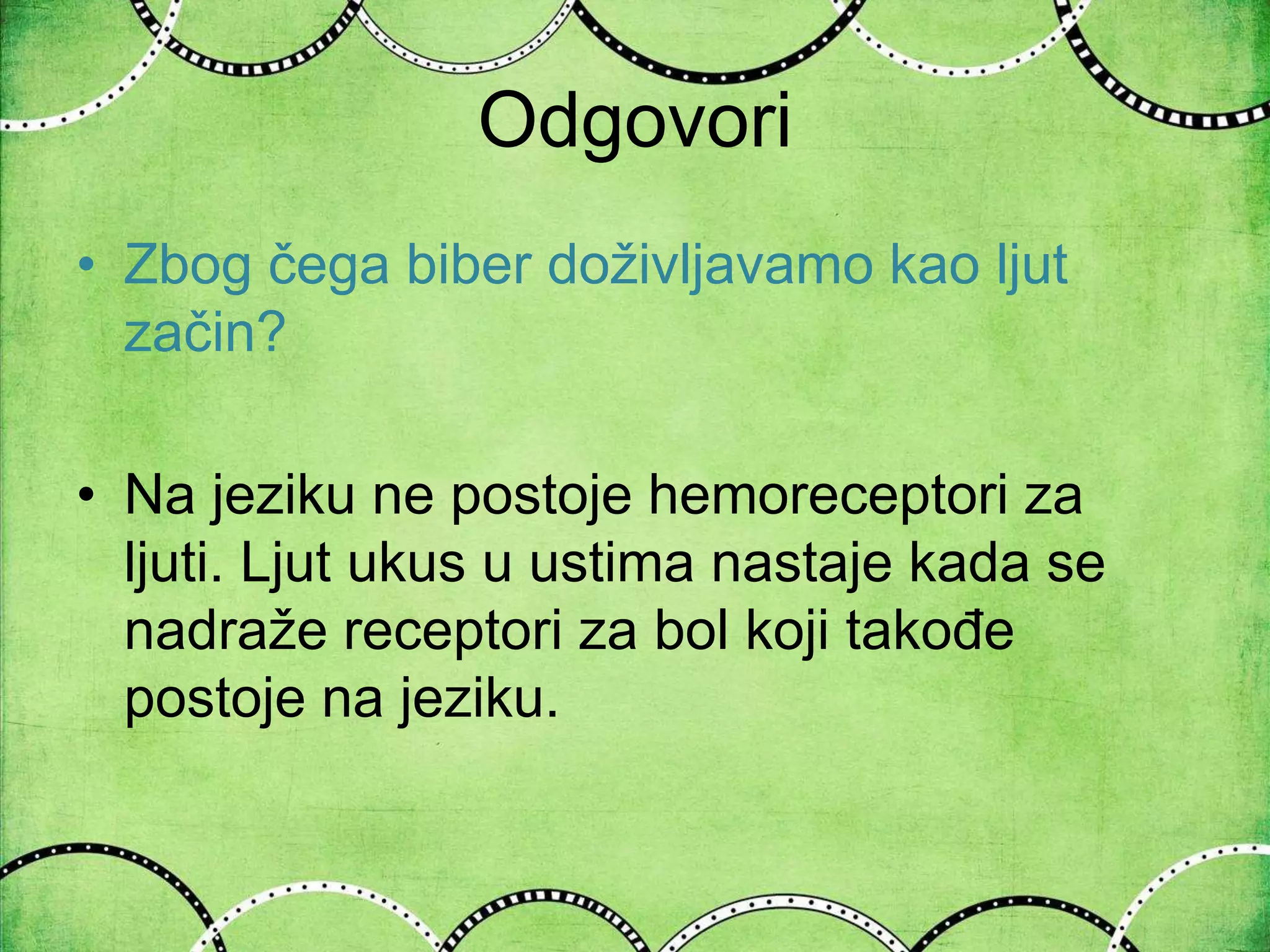 Čulo mirisa i ukusa | PPTX