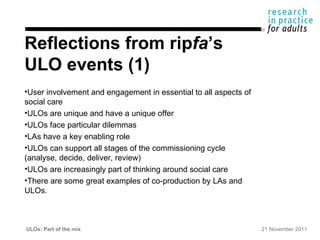 DPULOs: part of the mix | PPT