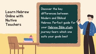 Learn Biblical Hebrew Online | Ulpan Or ltd | PDF