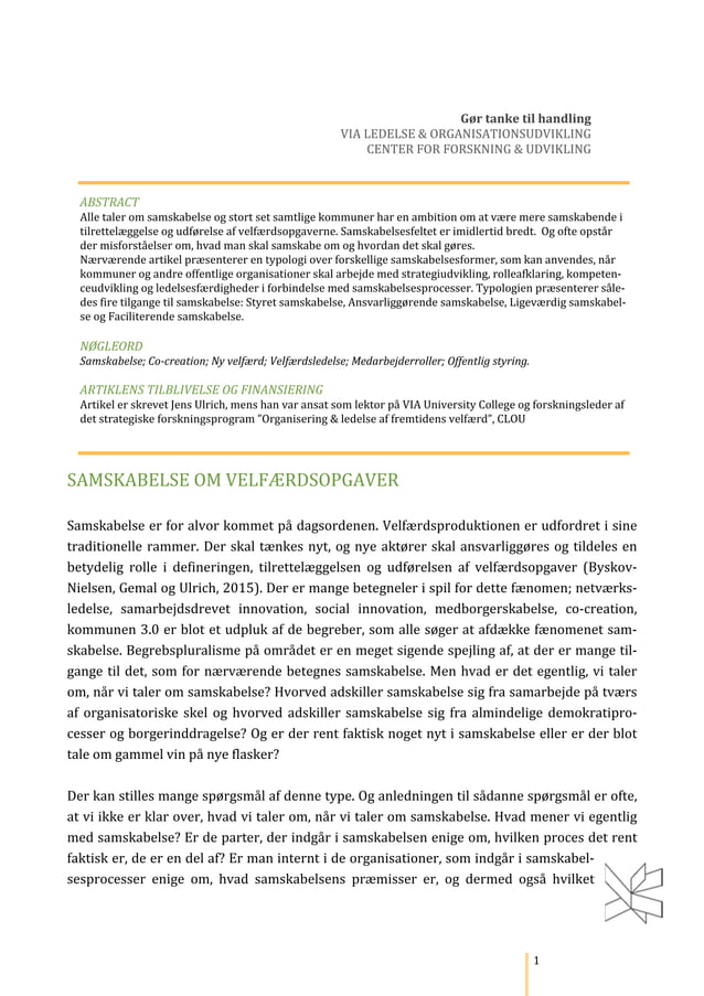 Samskabelsens Typologi | PDF