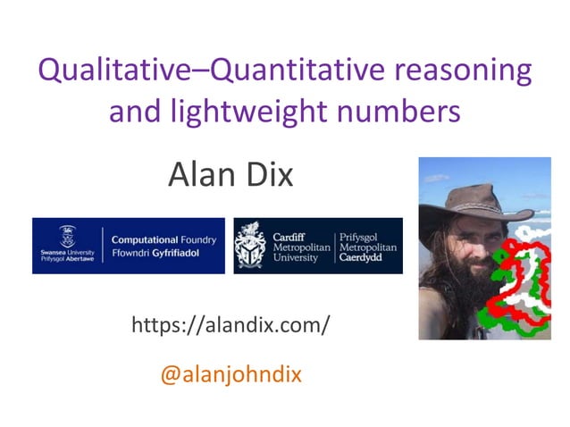 Qualitative–Quantitative reasoning and lightweight numbers | PPT