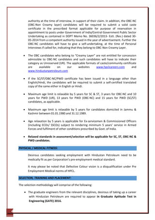 Hindustan Petroleum Corporation Limited (HPCL) Engineers Job ...