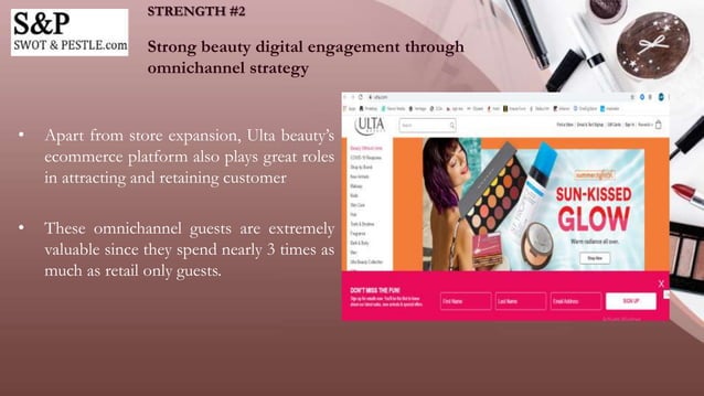 How to do UltaBeauty SWOT Analysis? Strengths, Weaknesses, Opportunities and Threats decoded. | PPT