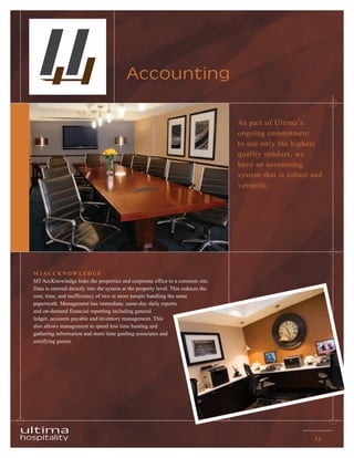 Ultima Hospitality Brochure | PDF