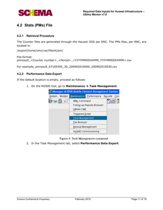 Ultima mentor version_7_0_-_required_data_inputs_for_huawei | PDF