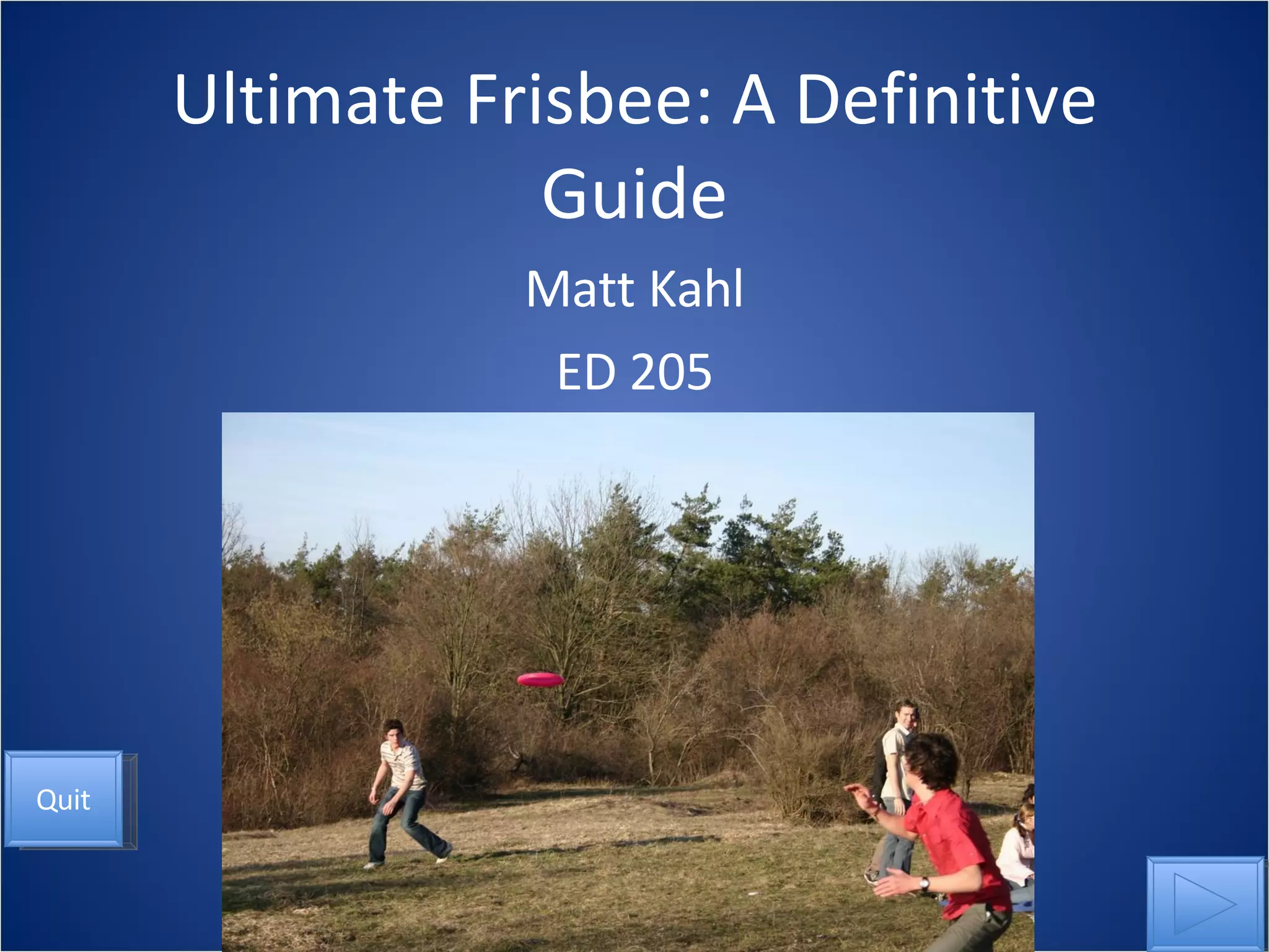 Ultimate Frisbee | PPT