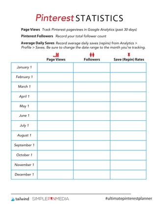 Ultimate pinterest-planner- calendrier marketing | PDF