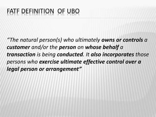 Behind the Veil: Ultimate Benefical Ownership Case Studies | PPTX