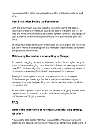 Ultimate Blog Strategy Guide for 2024 Success.pdf | Content Production | Hobbies & Interests