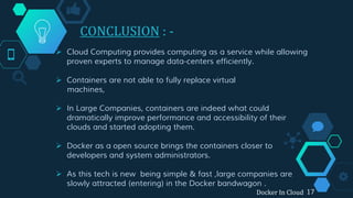 Docker In Cloud | PPTX