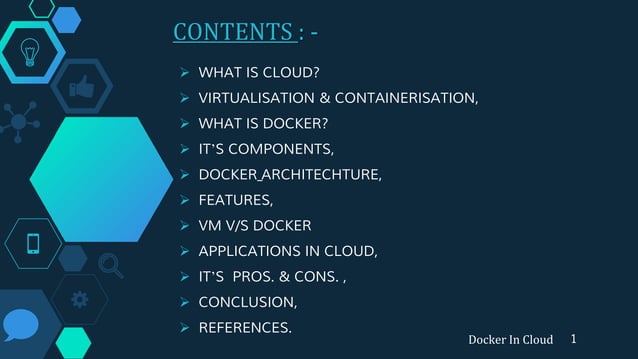 Docker In Cloud | PPTX | Cloud Computing | Internet