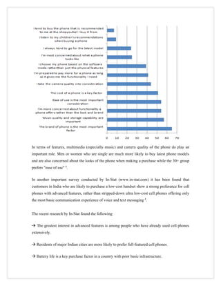 A survey (Marketing Research) of what customers want in a cell phone ...
