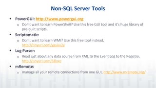 Ultimate Free SQL Server Toolkit | PPT