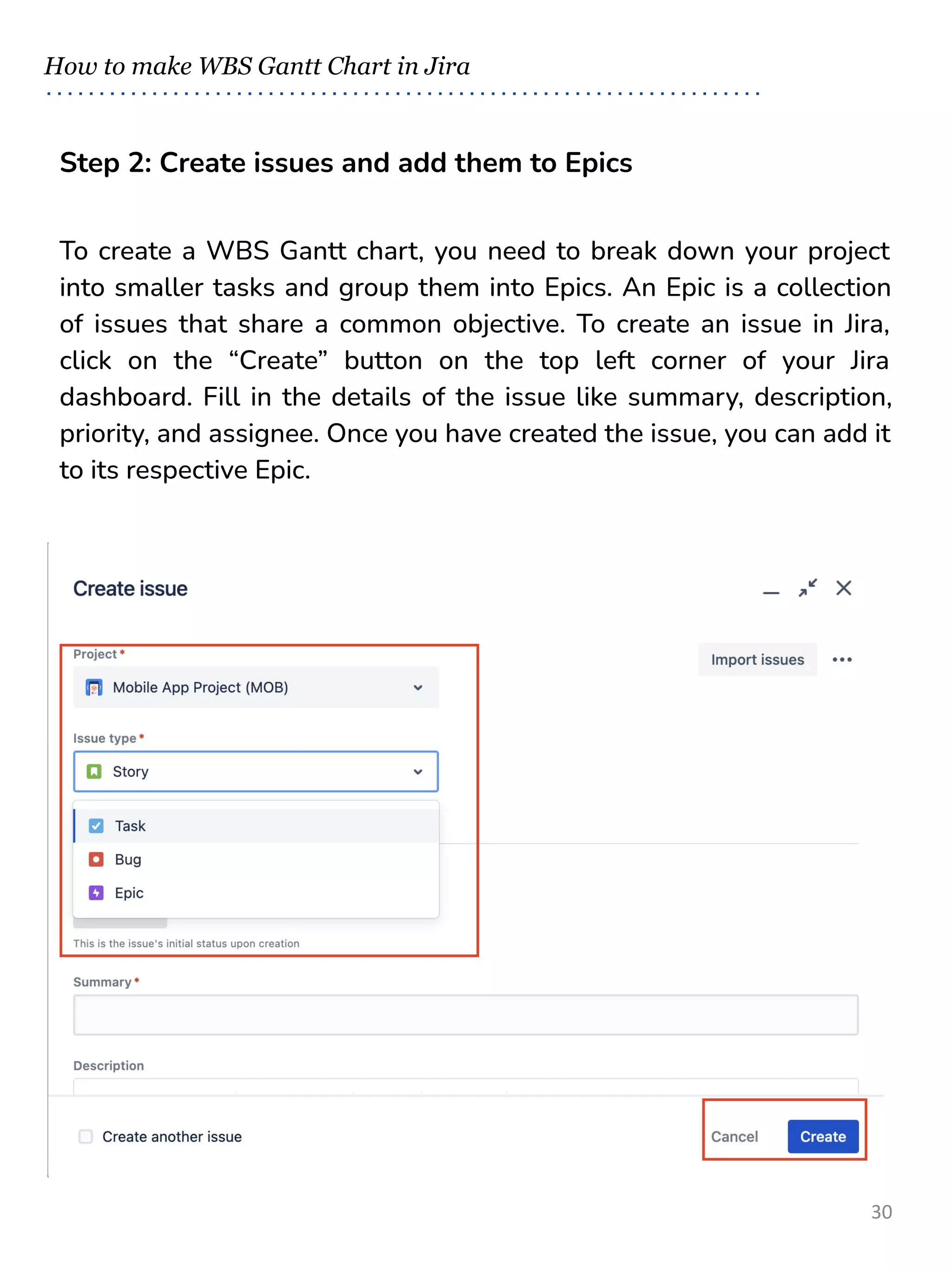 WBS Gantt chart and project management for Jira users | PDF