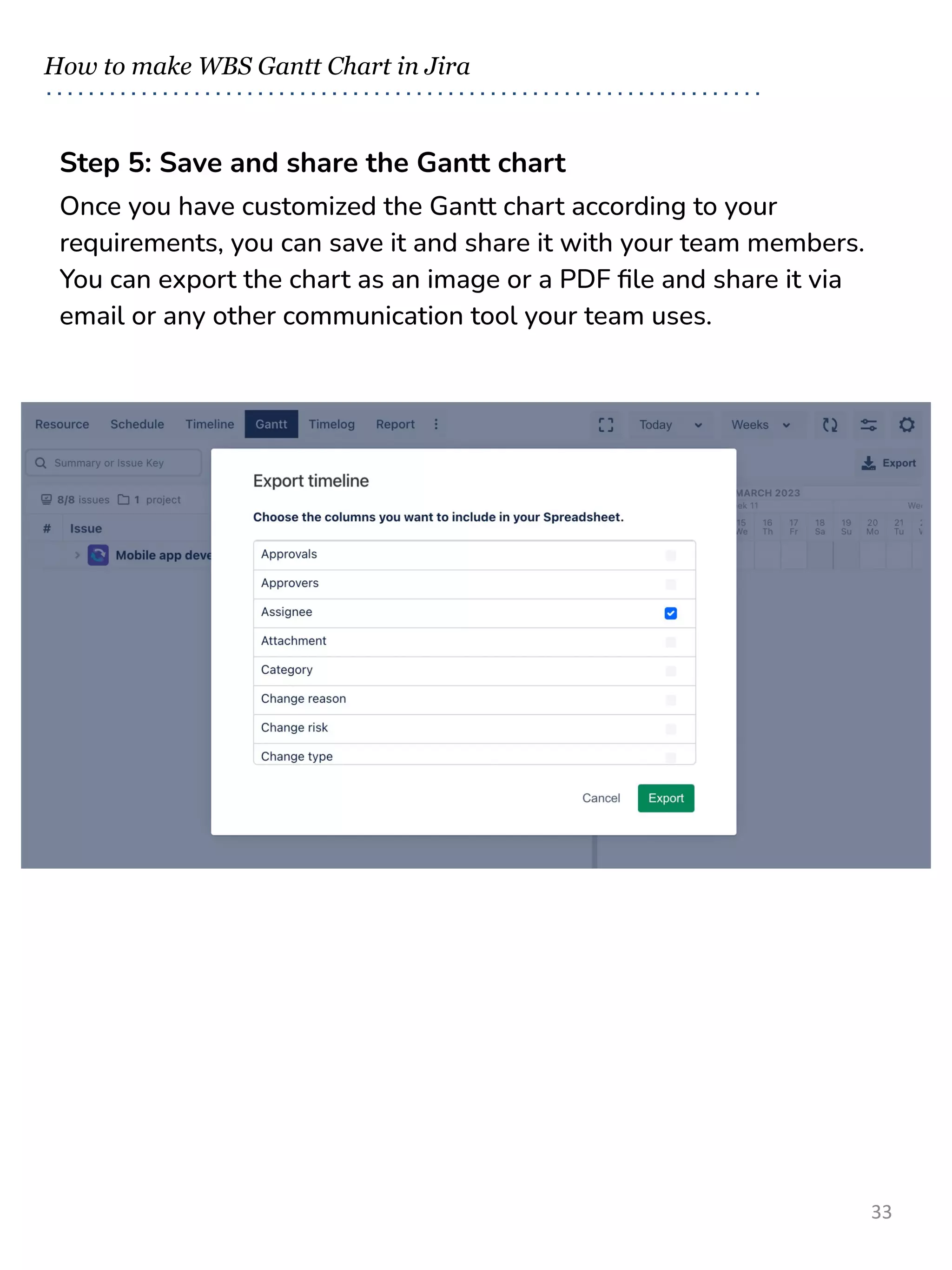 WBS Gantt chart and project management for Jira users | PDF