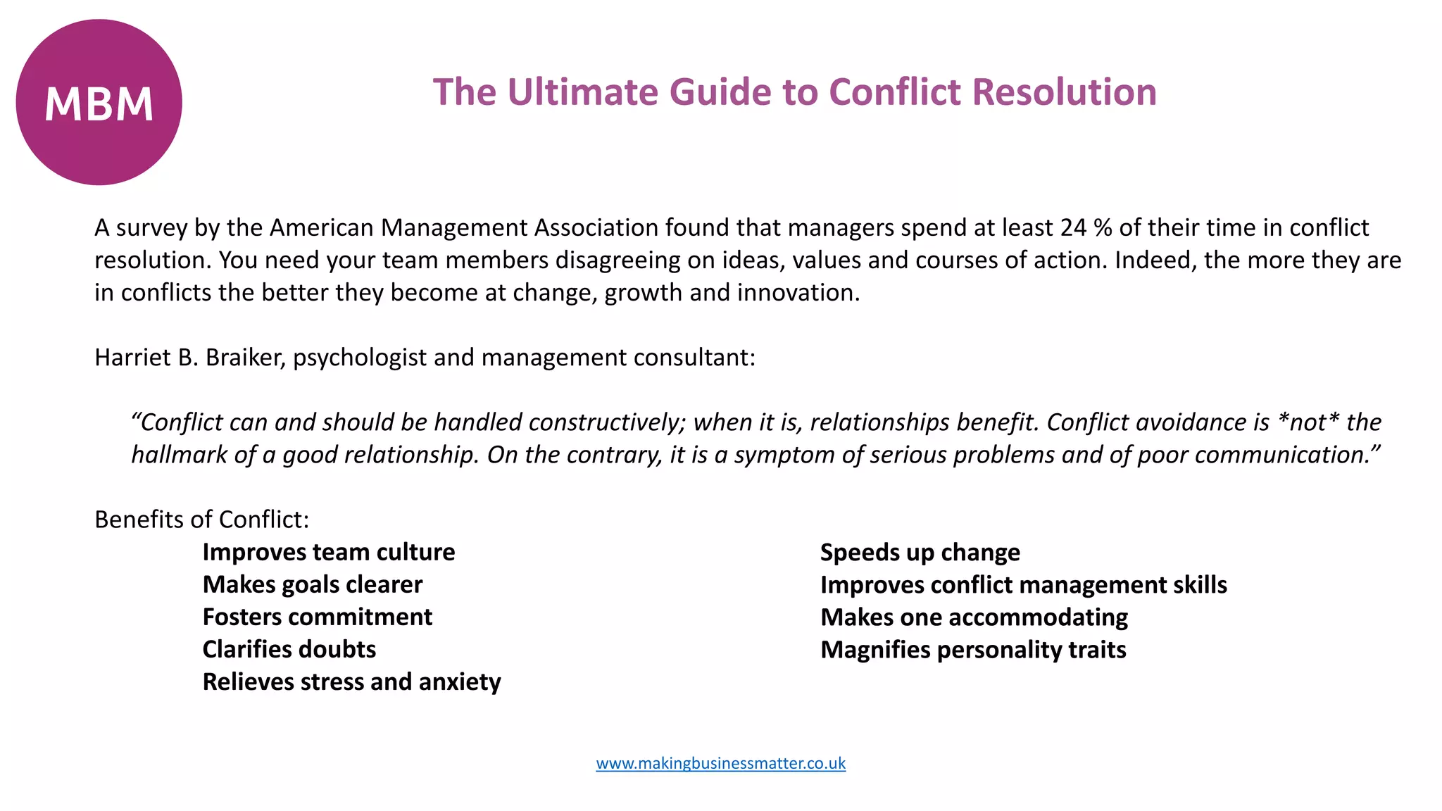 Ultimate Guide to Conflict Resolution | PPTX | Business | Business and ...