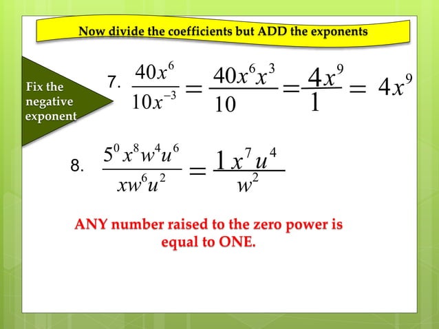 Ultimate guide monomials exponents | PPTX | Physics | Science