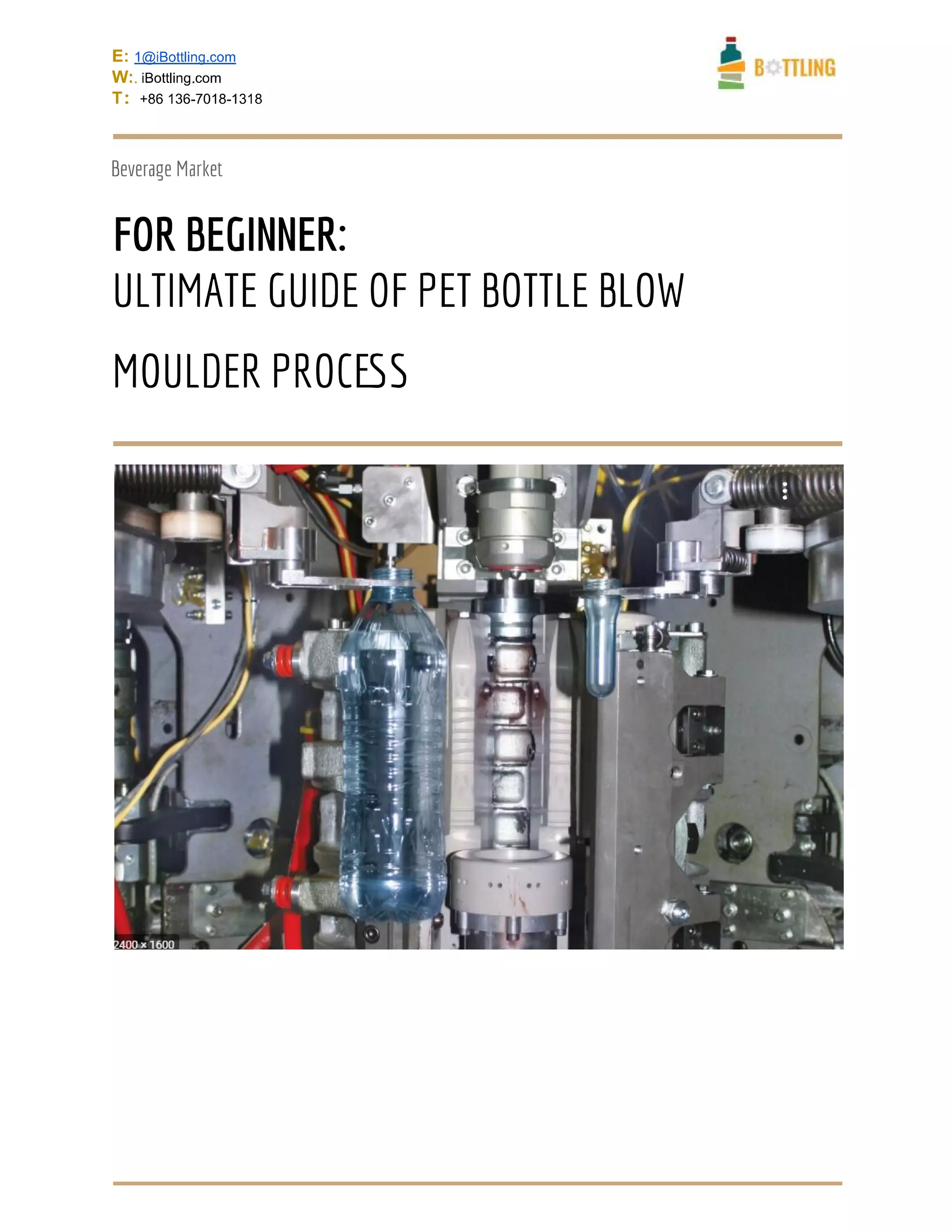 Ultimate guide of pet bottle blow moulder process | PDF