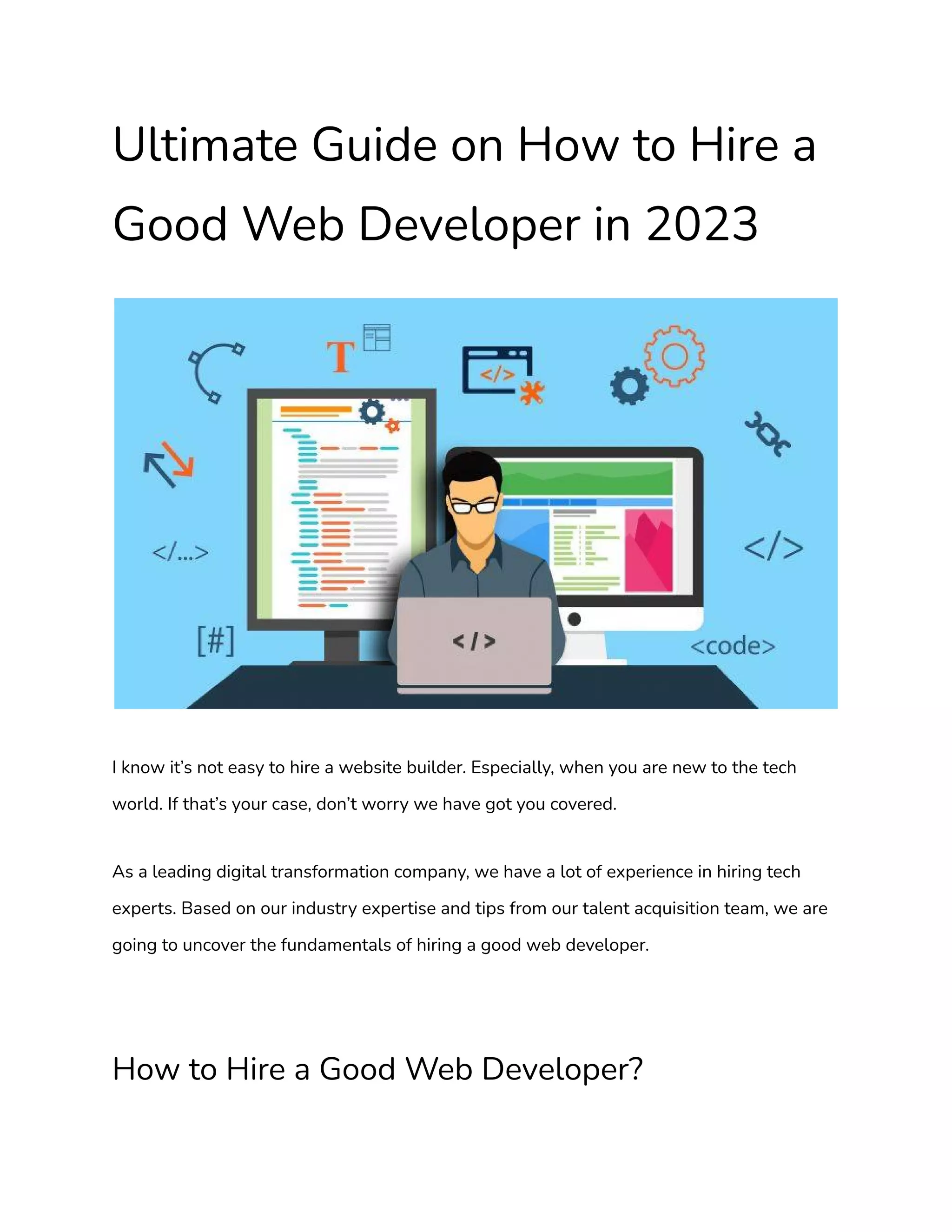 Ultimate Guide on How to Hire a Good Web Developer in 2023.pdf