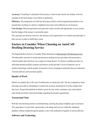 Ultimate Guide to Architectural CAD Drafting Services in USA | PDF