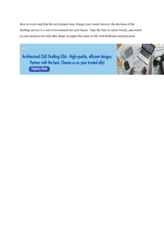 Ultimate Guide to Architectural CAD Drafting Services in USA | PDF
