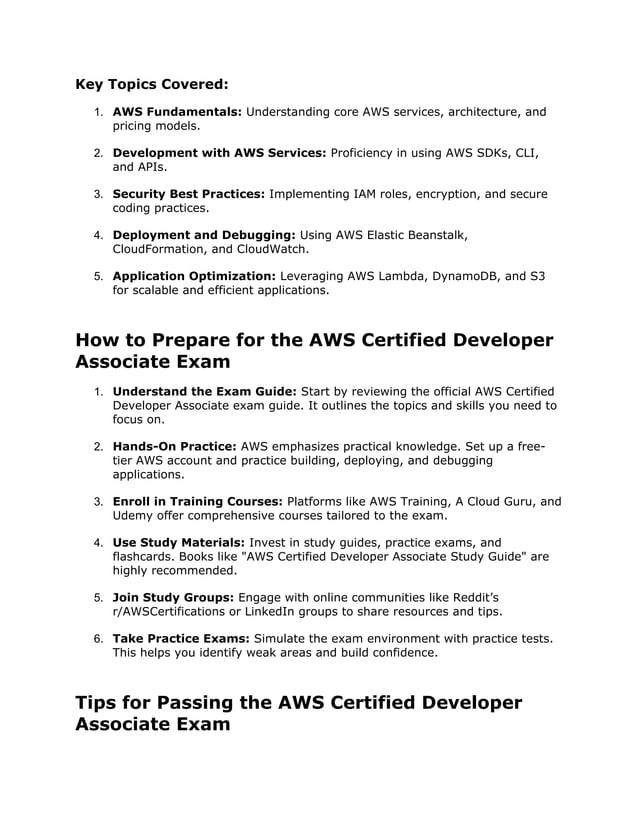 Ultimate Guide to Becoming an AWS Certified Developer Associate.docx