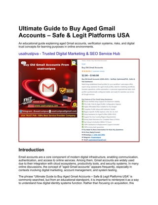Ultimate Guide to Buy Aged Gmail Accounts – Safe & Legit Platforms USA.docx