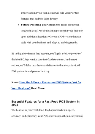 Ultimate Guide to Choosing the Best POS System for Your Fast Food ...