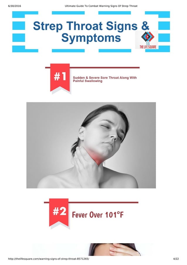 Ultimate Guide To Combat Warning Signs Of Strep Throat | PDF