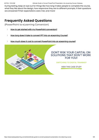 Ultimate Guide to Convert PowerPoint Presentation into eLearning Course ...