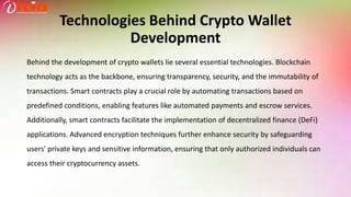 Ultimate Guide to Crypto Wallet Cum Banking Development | PPTX | Internet | Computing