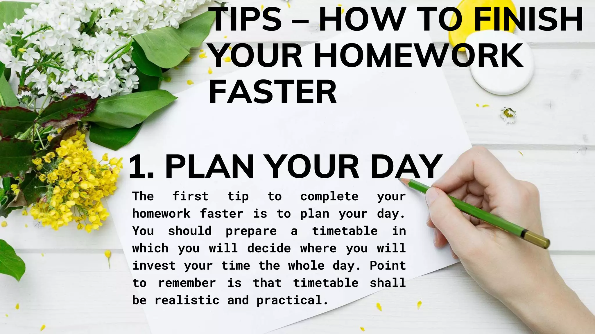 Ultimate guide to how to finish your homework faster | PPT