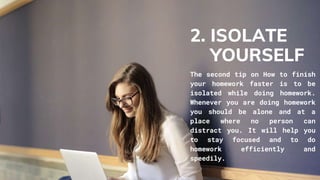 Ultimate guide to how to finish your homework faster | PPT