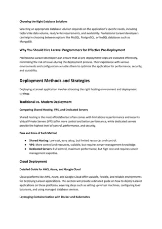 Ultimate Guide to Laravel Deployment: Why You Should Hire Laravel Programmers | PDF